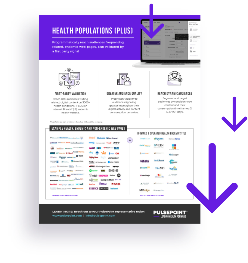 PulsePoint Product Guide: Health Populations (PLUS)