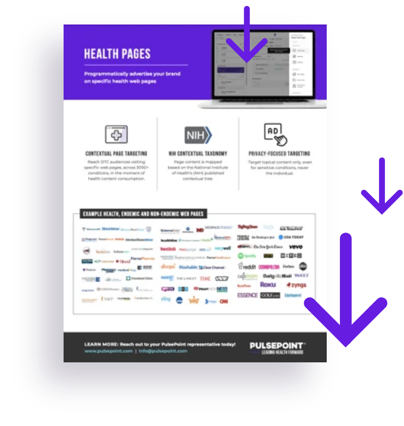 PulsePoint Product Guide: Health Pages